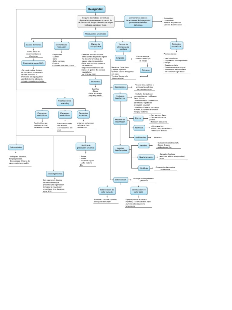 Mapa Conceptual Estetica PDF | PDF | Microorganismo | Cloro