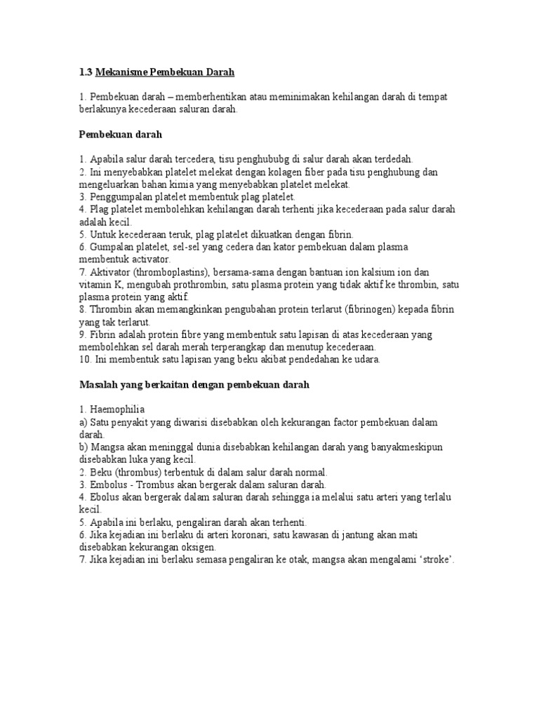 Form 5 Biology (Chapter 1: Transport) | PDF