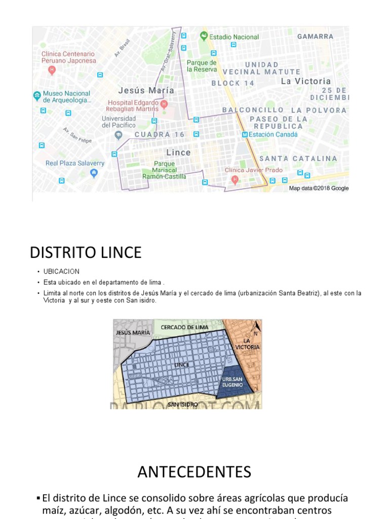 Distrito de Lince Avance | PDF | Ciencias sociales | Viajes y turismo