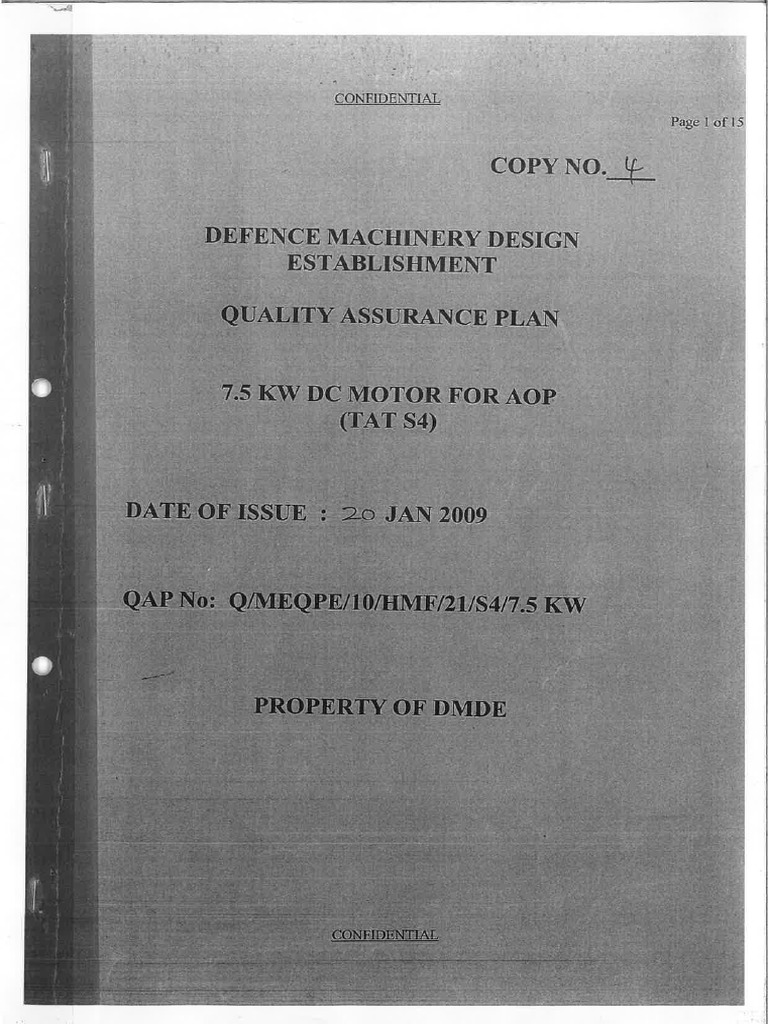 7.5KW DC Motor QAP | PDF