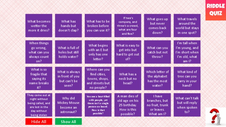 Riddles Fun Activities Games Games - 127038 | PDF