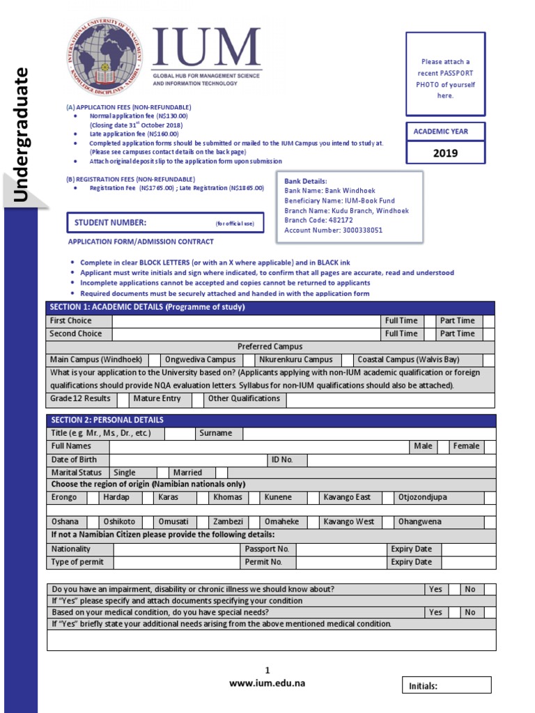 Student Number::) Application Fees (Non-Refundable) (Closing Date 31 ...
