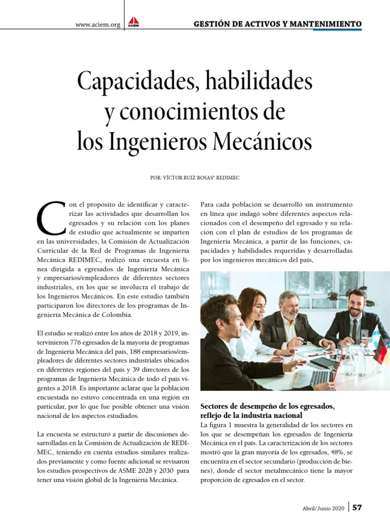 Caracterización de las capacidades, habilidades y conocimientos ...