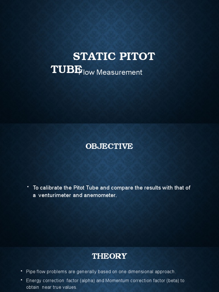 Static Pitot Tube: Flow Measurement | PDF | Flow Measurement | Pressure