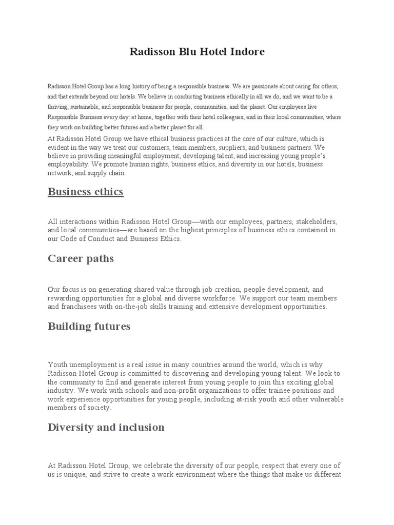 Internship Context | PDF | Business Ethics | Restaurants