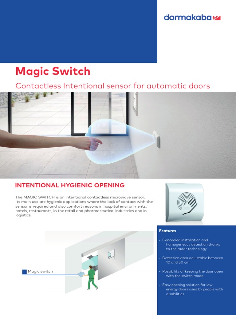 Dormakaba Magic Switch - BG | PDF | Alternating Current | Microwave