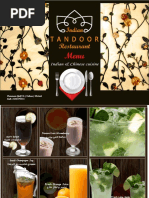 Authentic Indian Restaurant Menu | PDF | Kebab | Indian Cuisine