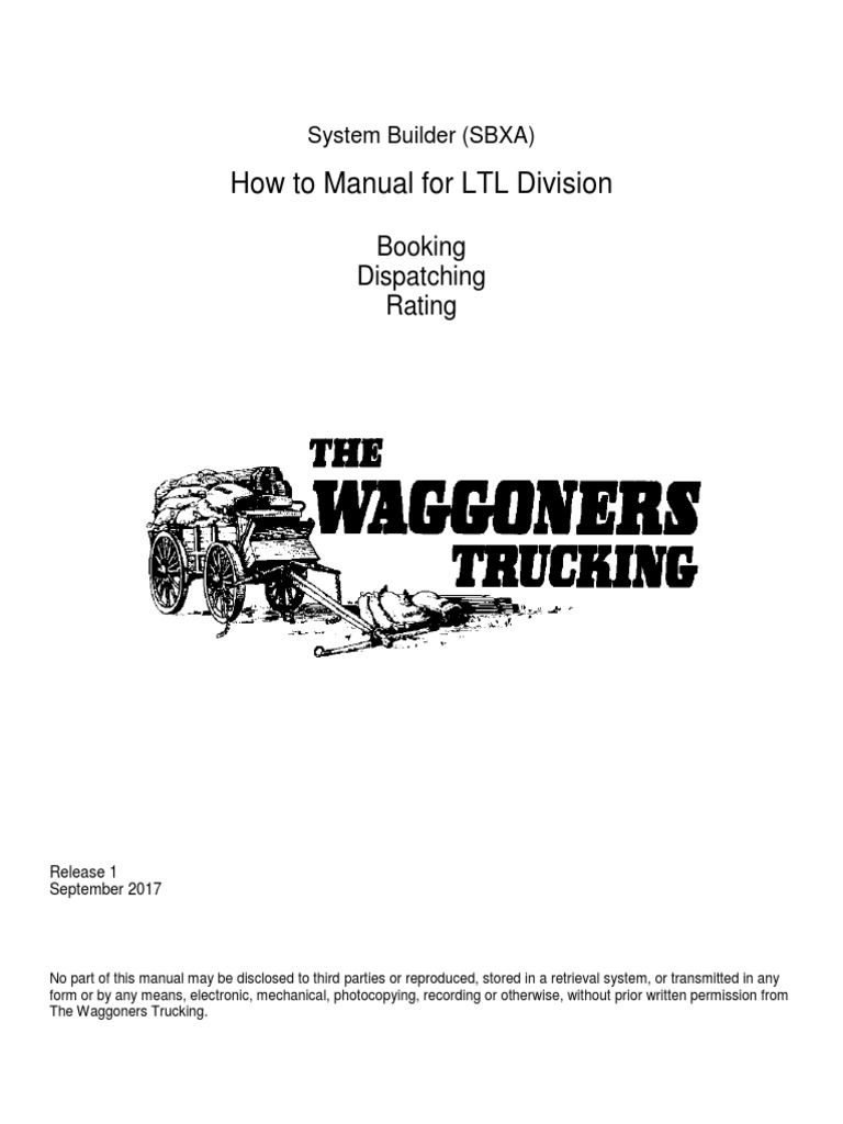 LTL Dispatch Manual v1 | PDF | Microsoft Excel | Cargo