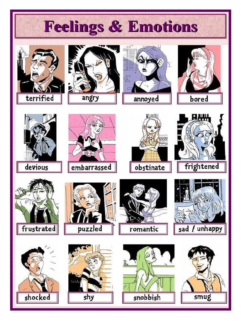 Emotions Pictionary Guide | PDF