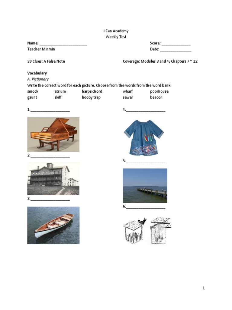 39 Clues Book 2 Test 3 | Download Free PDF | Cognitive Science | Cognition