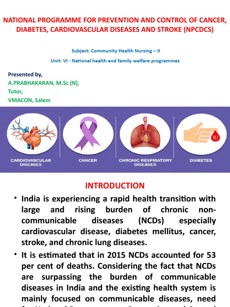 National Programme For Prevention and Control of Cancer | Download Free ...
