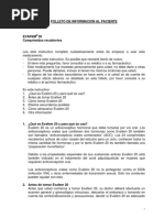 Prospecto de Anticonceptivos Yasmin | PDF | Píldora anticonceptiva oral ...