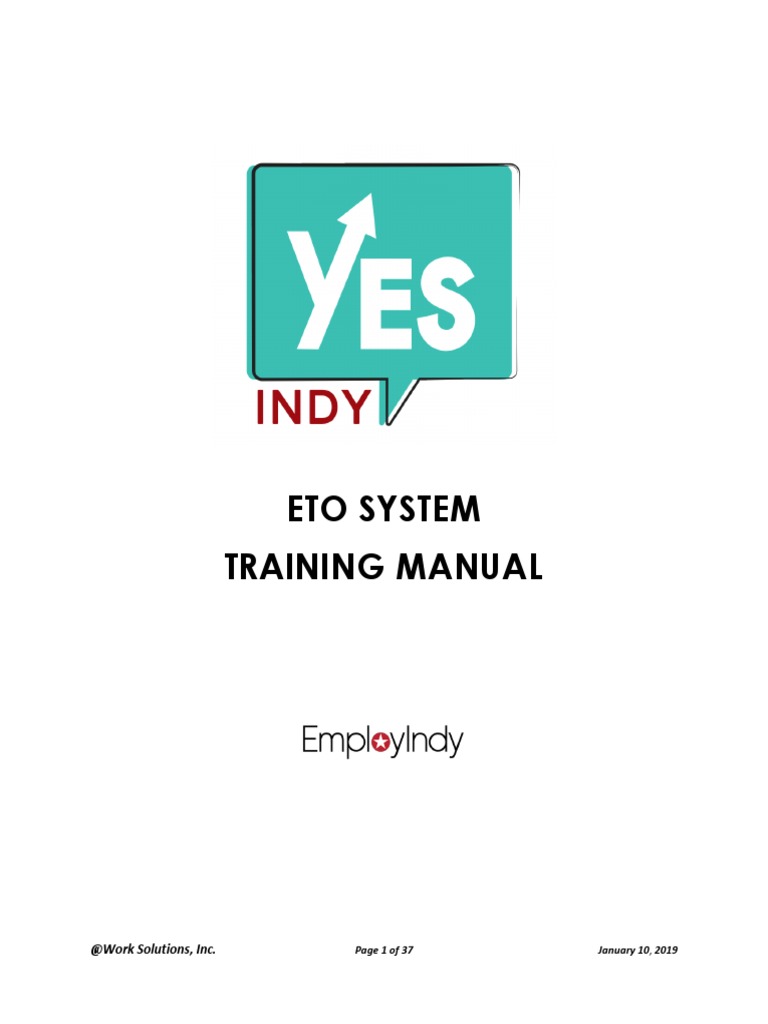 Eto System Training Manual: @work Solutions, Inc | PDF | Internet ...