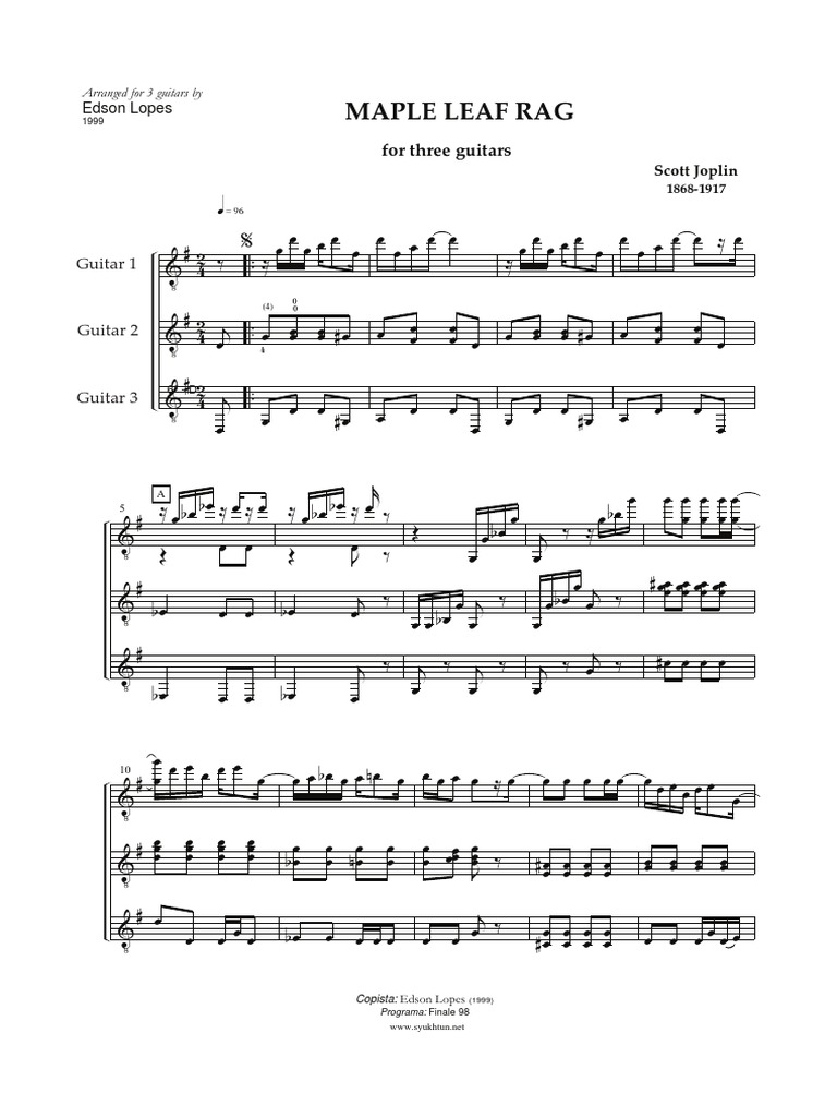 Maple Leaf Rag PDF | PDF