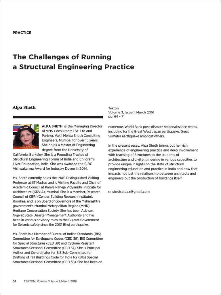 The Challenges of Running A Structural Engineering Practice | PDF ...
