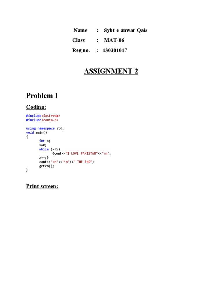 Assignment 2 Problem 1 Coding Pdf Theory Of Computation Computer 7111