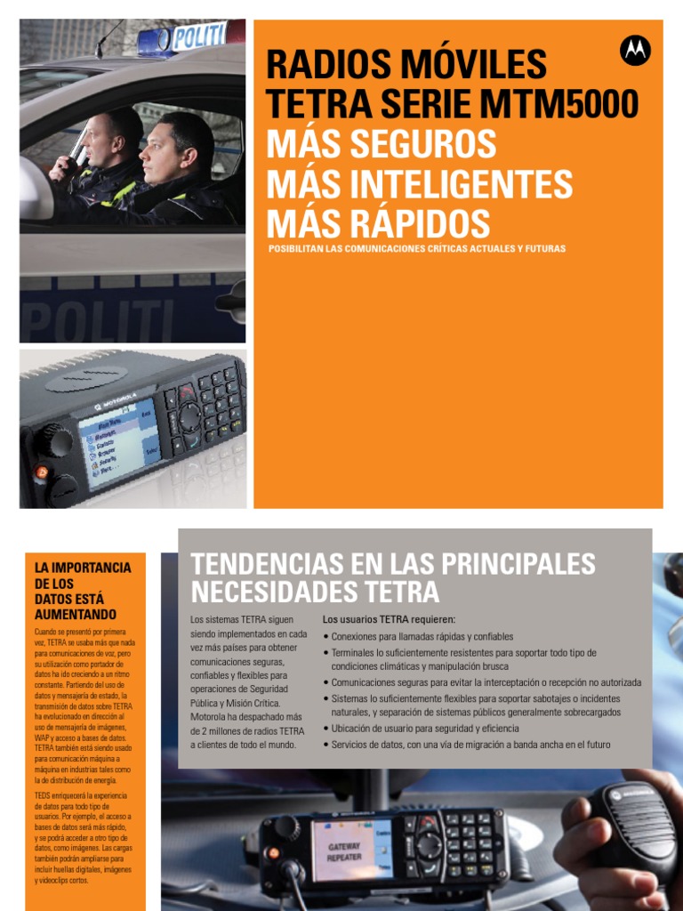 Mot Tetra mtm5000 Brochure Es | PDF | Telefonía móvil | Asistente ...