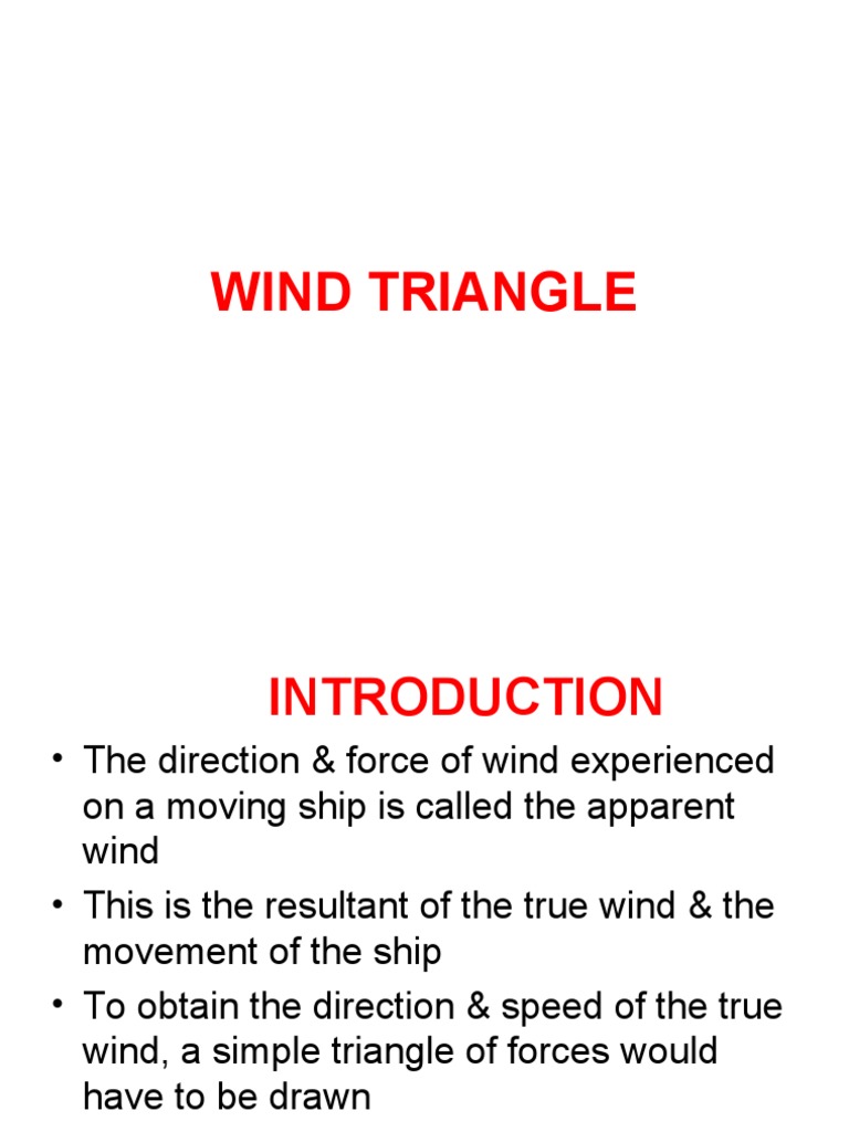 Wind Triangle | PDF