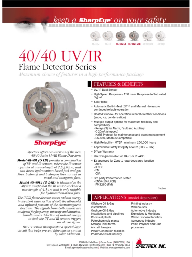 4040LB - UVIR Datasheet | PDF | Ultraviolet | Infrared
