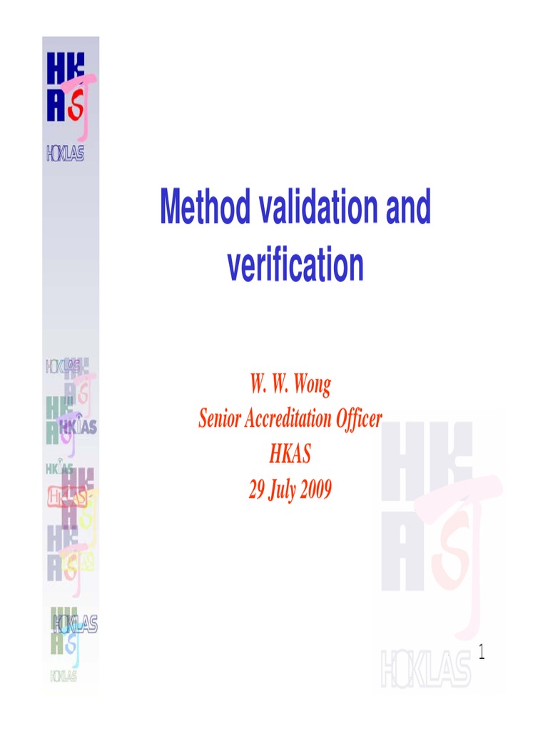 Method Validation and Verification PDF | PDF | Verification And ...