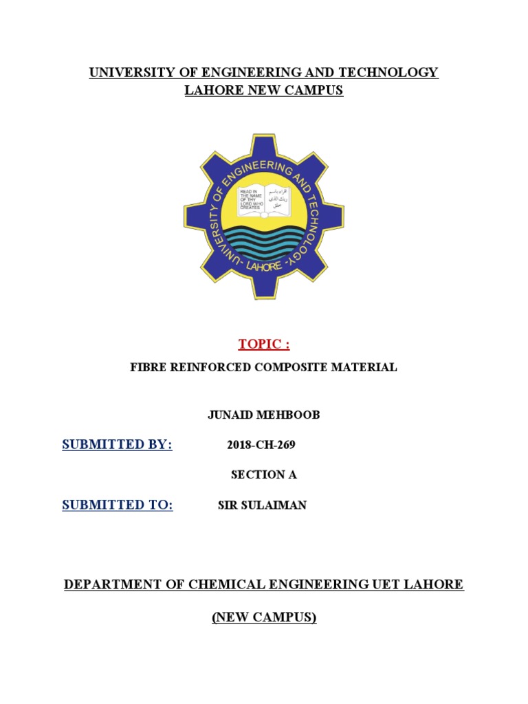 University of Engineering and Technology Lahore New Campus: Submitted ...