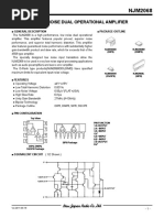 Low Cost JFET Input Operational Amplifiers ADTL082/ADTL084: Features ...