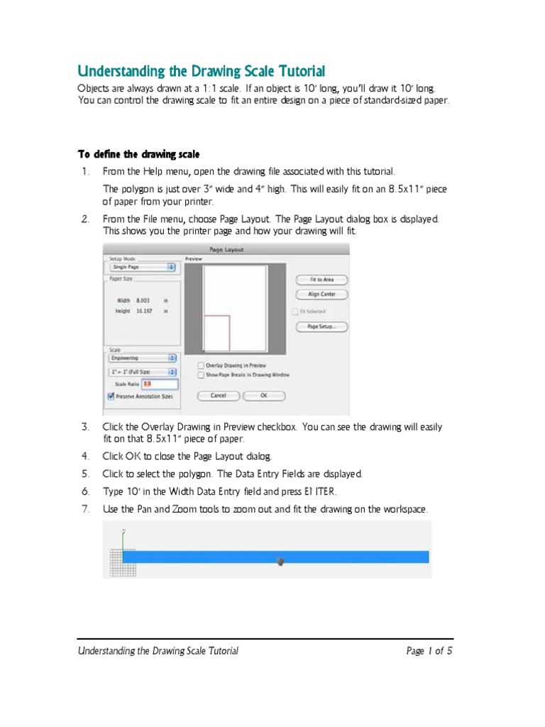 Tut UnderstandingDrawingScale | PDF | Menu (Computing) | Page Layout