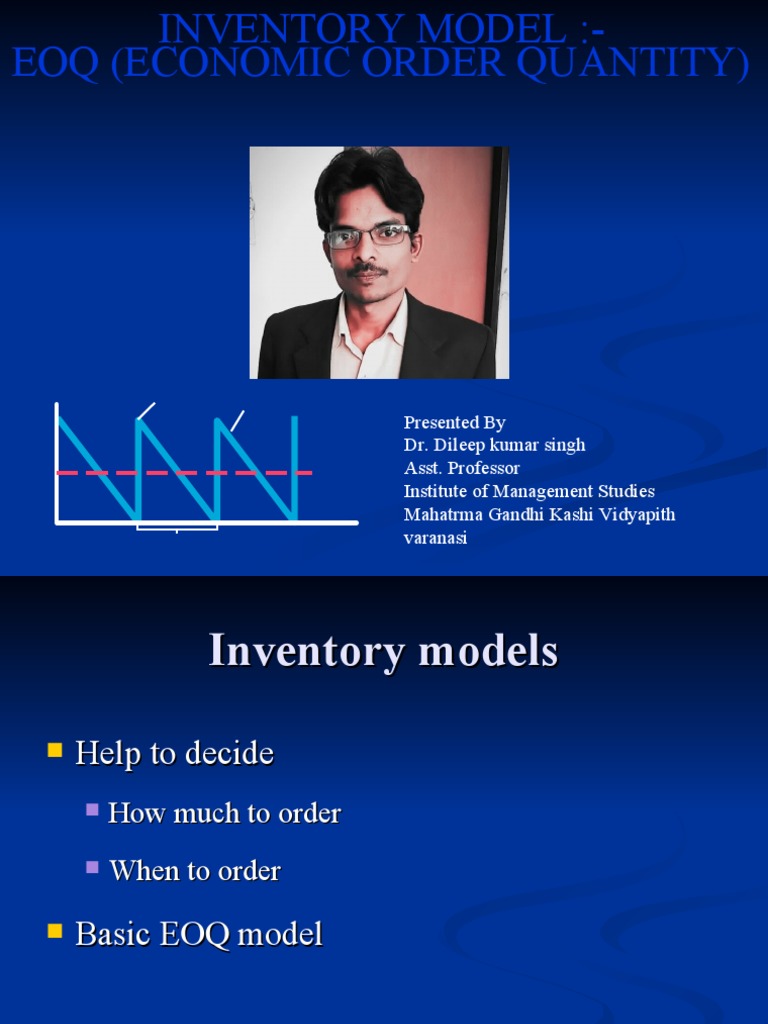 Inventory Models | PDF | Inventory | Business Economics