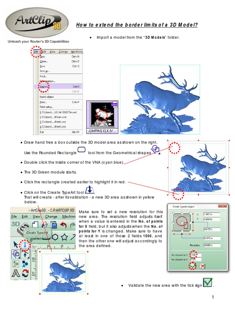 3D Model Border Expansion Guide | PDF | Area | Space
