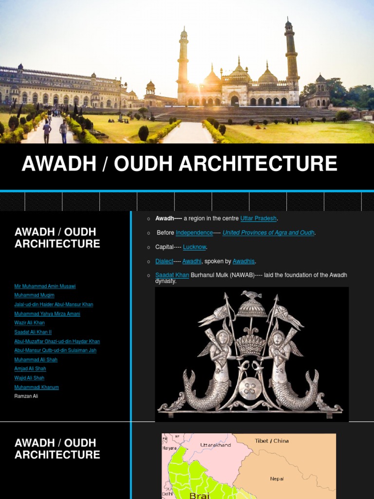 Awadh / Oudh Architecture | PDF | Architectural Elements ...