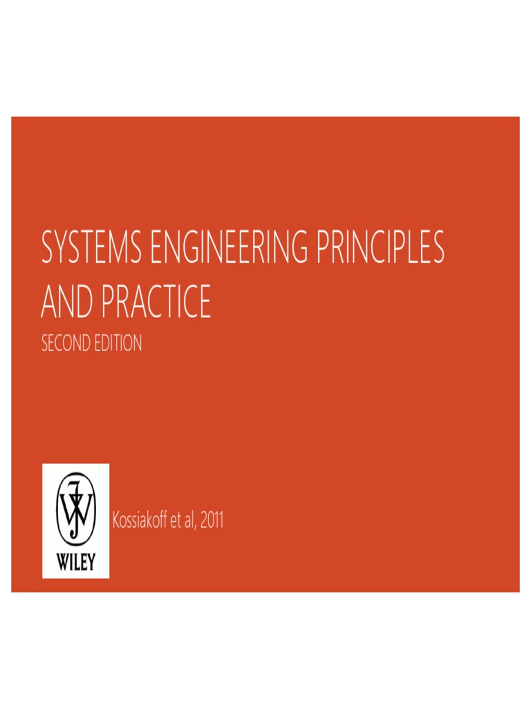 Systems Engineering Principles and Practice: Second Edition | PDF