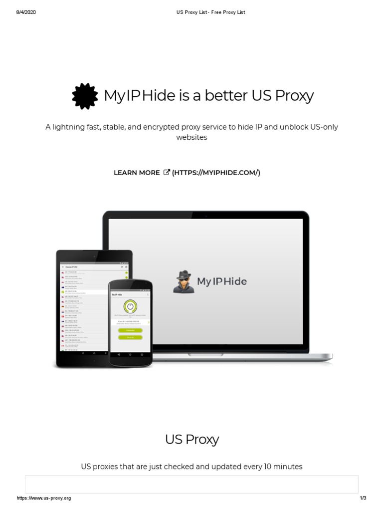 US Proxy List - Free Proxy List PDF | PDF | Proxy Server | Multimedia