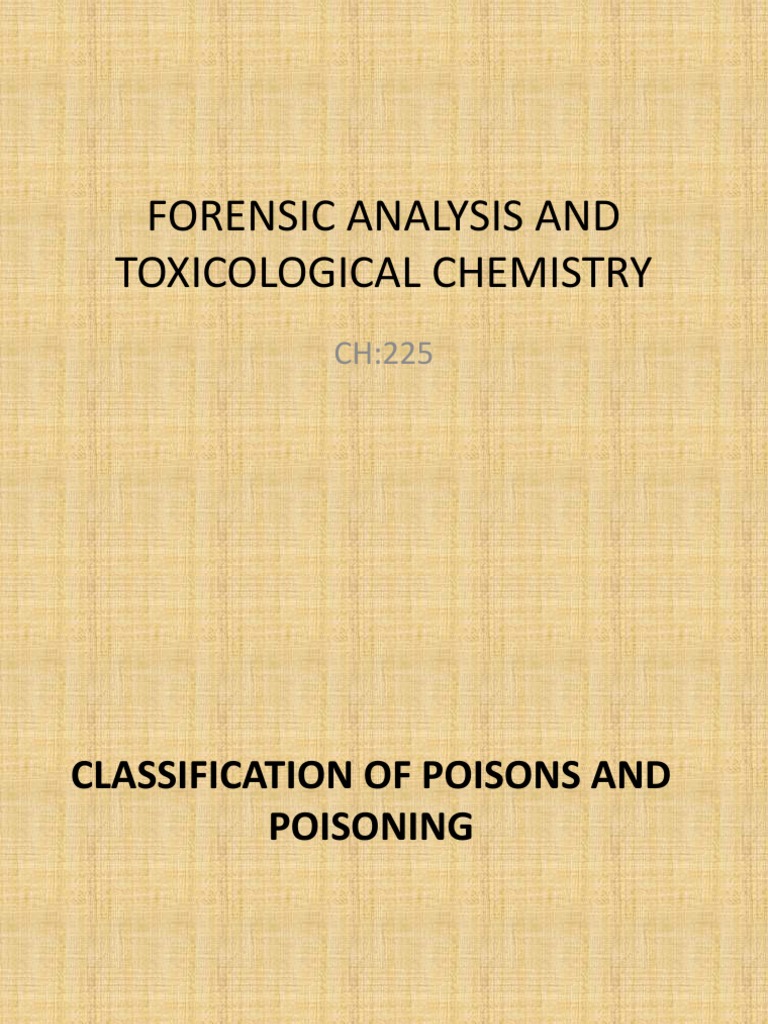 Forensic Toxicology and Sodium Pentathal | PDF | Poison | Toxicology