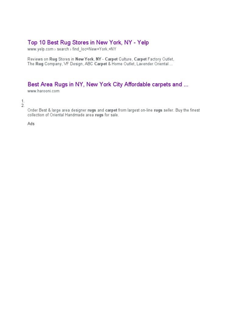Top 10 Best Rug Stores in New York, NY - Yelp | PDF