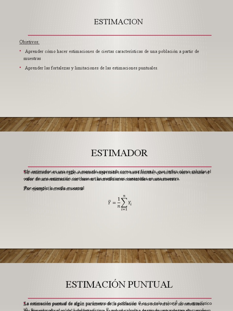 ESTIMACION | PDF | Estimador | Teoría de la estimación