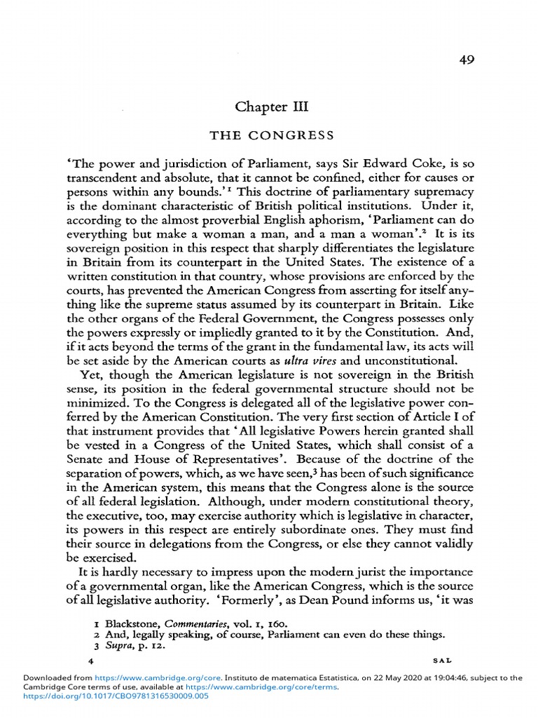 Understanding Congress' Role | PDF | United States Congress | American ...