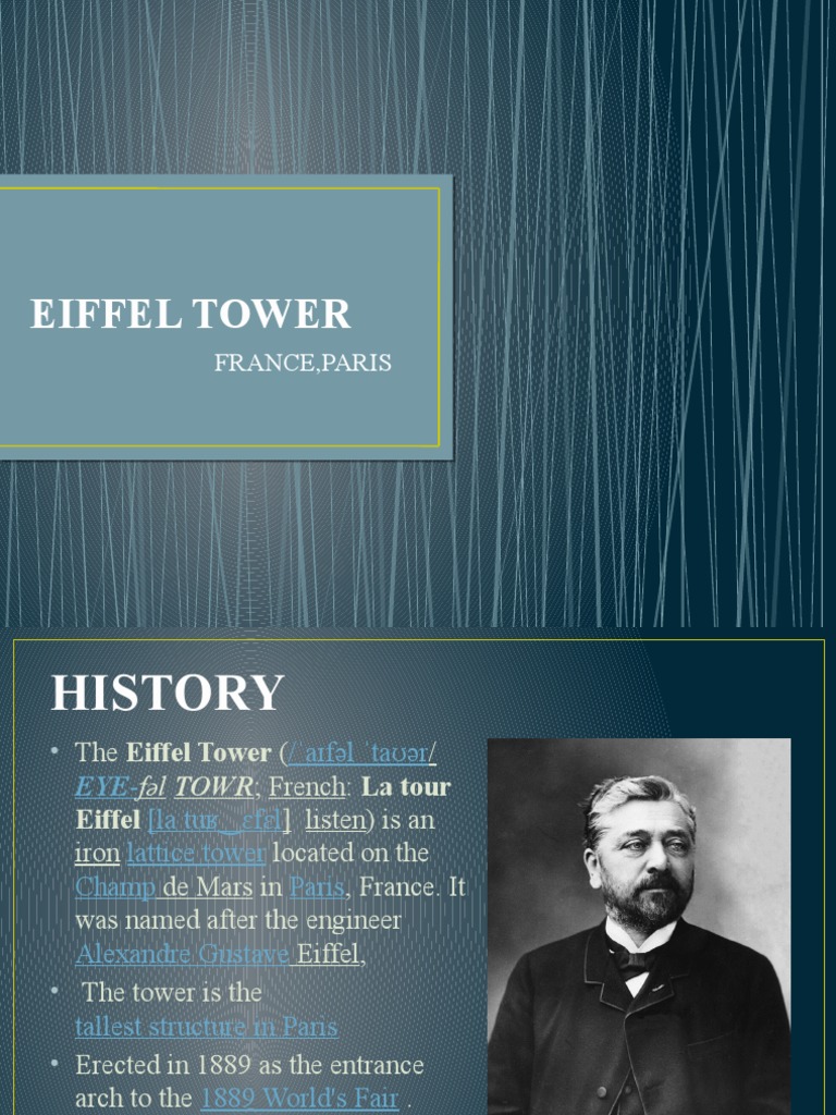 Eiffel Tower: History and Construction Facts | PDF | Tourist Attractions
