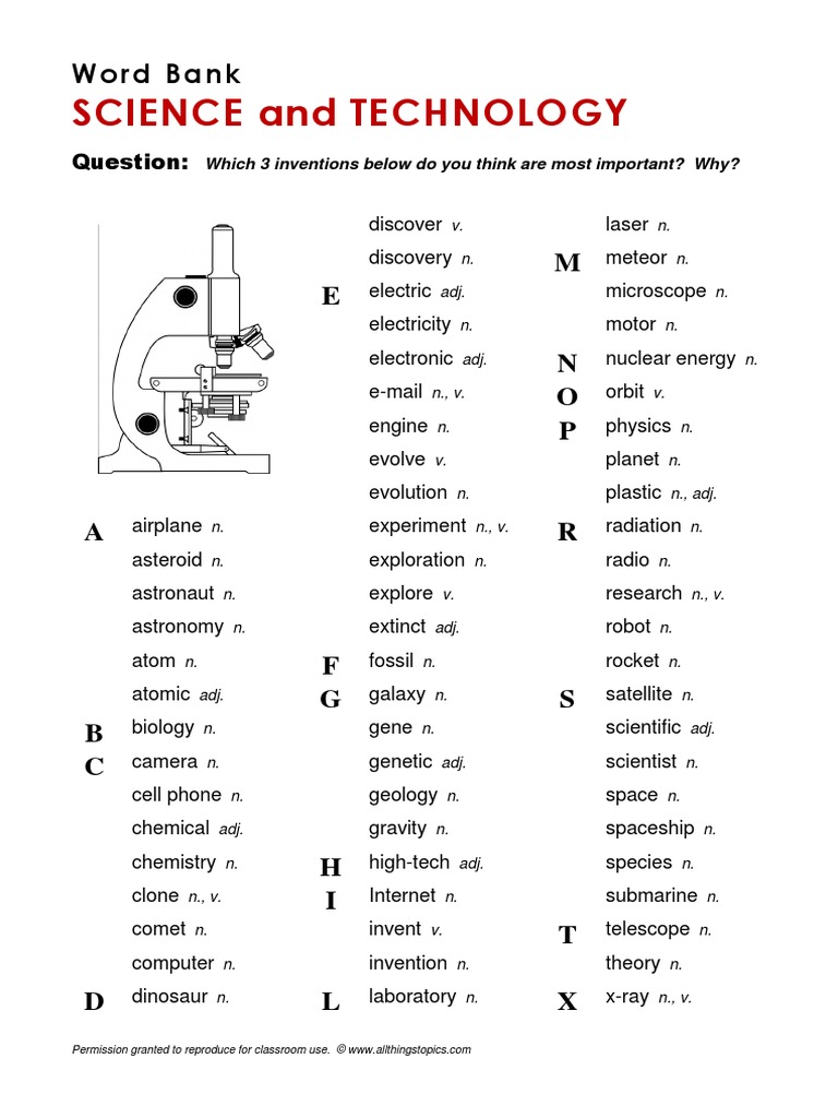 Wordbank63 Sci and Tech | PDF | Astronomy | Outer Space