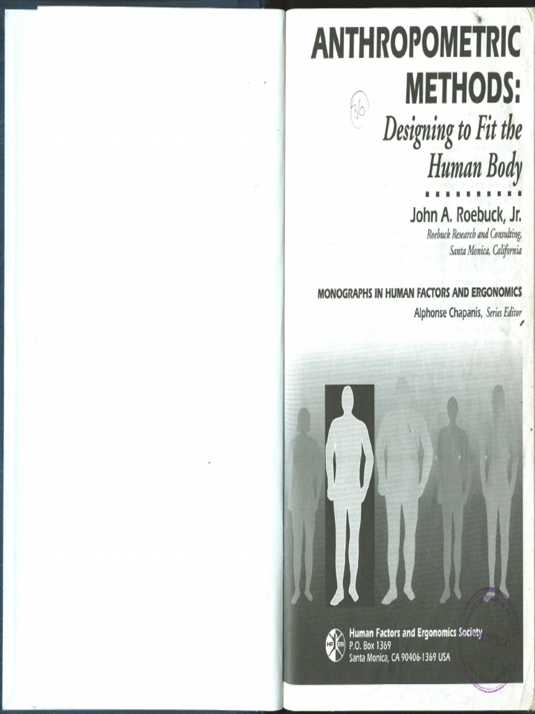 Anthropometric Methods ROEBUCK | PDF | Anthropometry | Specification ...