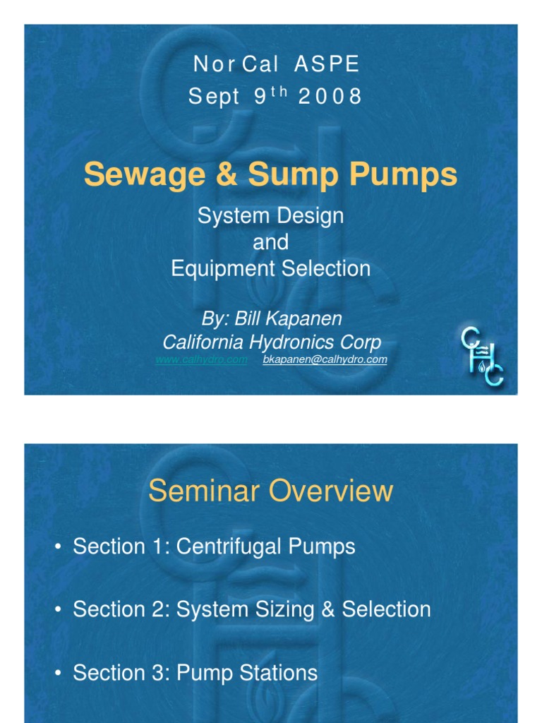 ASPE Sump Pump Sizing | PDF | Pump | Pipe (Fluid Conveyance)