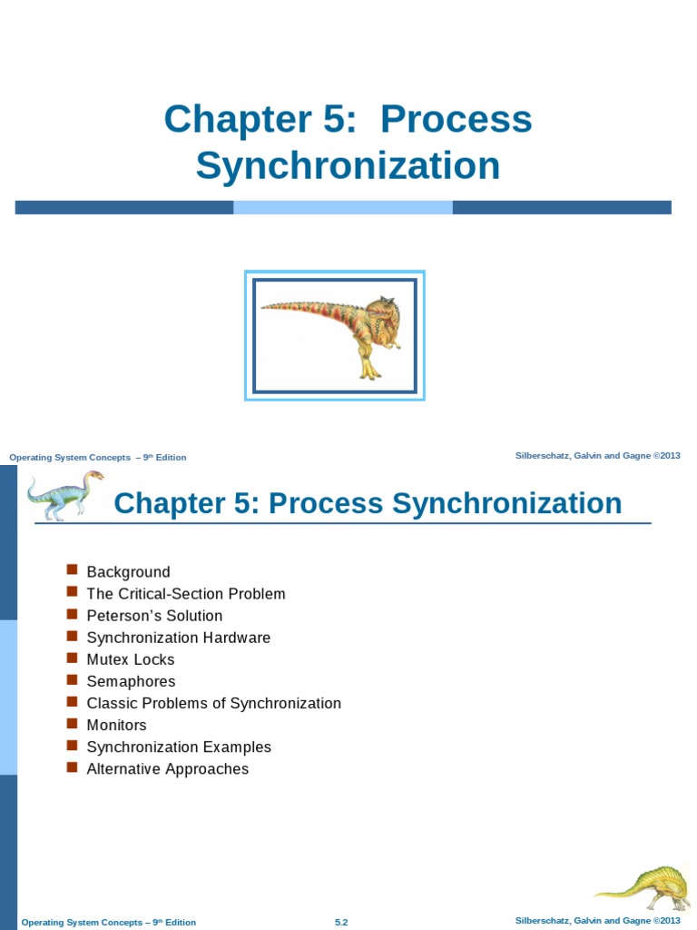 OS Chap 5 Slides | PDF | Synchronization | Computer Science