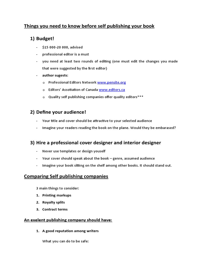 The Fine Print of Self Publishing-Notes | PDF | Publishing | E Books