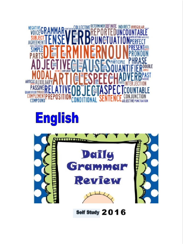 English Daily Grammar Review PDF | PDF | Object (Grammar) | Verb