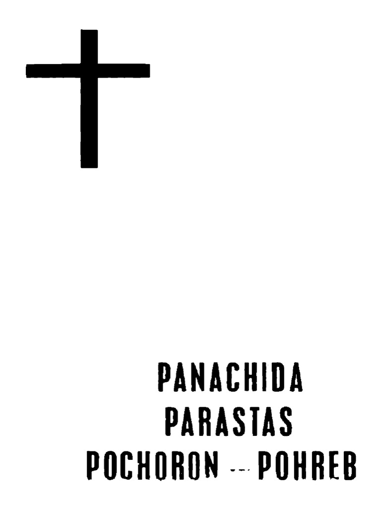 Panachida, Parastas, Pochoron - Pohreb | PDF