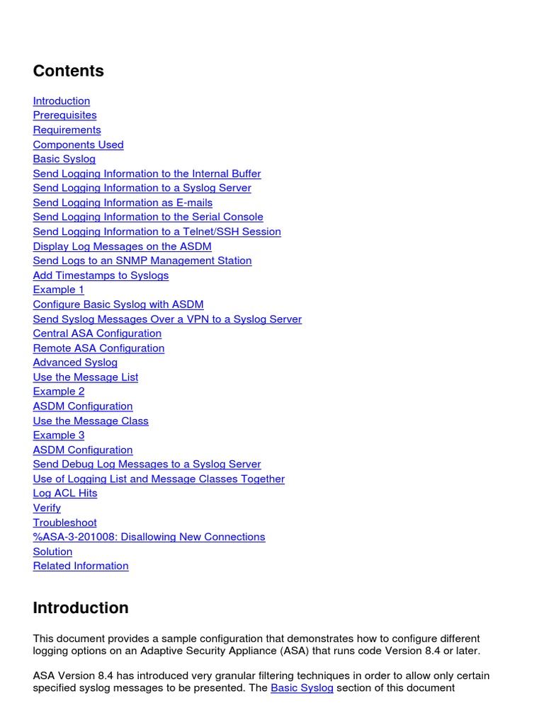 Configure Syslog | PDF | Command Line Interface | Port (Computer Networking)