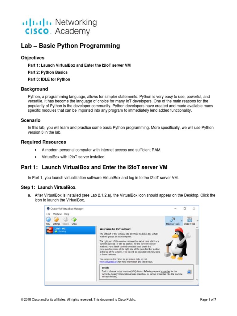 2.1.3.7 Lab - Basic Python Programming PDF | PDF | Command Line Interface | Python (Programming ...