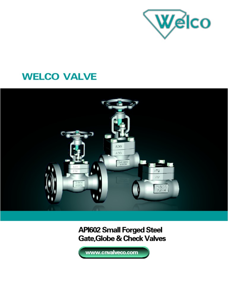 Api 602 Forged Steel Valve PDF | PDF | Screw | Valve