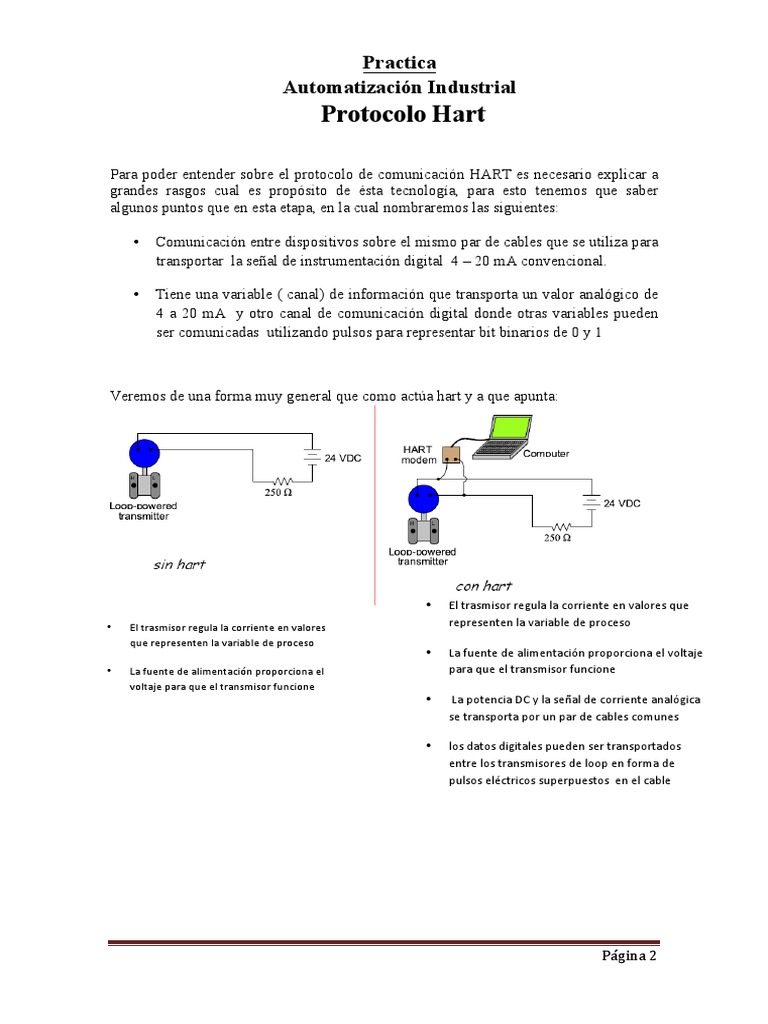 Guia 5 - Protocolo HART | PDF | Módem | Red de computadoras