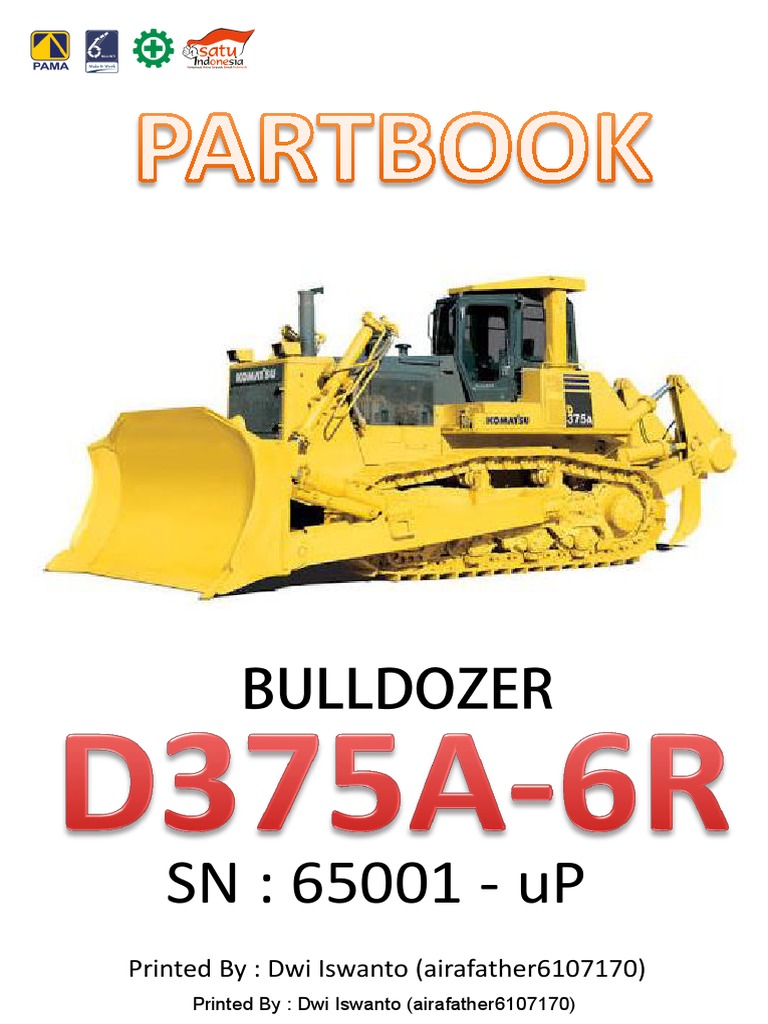 Partbook D375a 6r Pdf Washer Hardware Electrical Connector