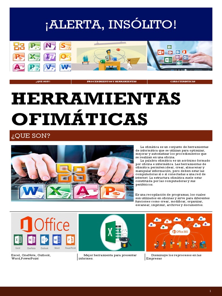 Herramientas Ofimáticas - Periódico | PDF | Microsoft Office | Microsoft